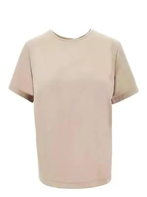 Max Mara Round Neck T-shirt - Neutrals