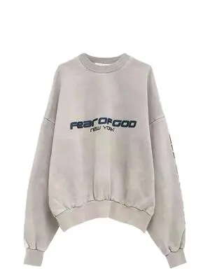 Fear Of God Long-sleeve Logo-print Sweatshirt - Grey