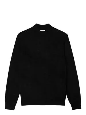 Sandro Wool High Neck Sweater - Black