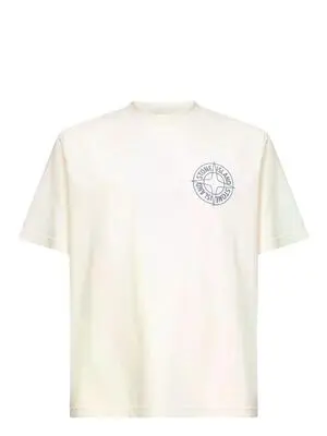 Stone Island Logo-print Cotton T-shirt - Neutrals