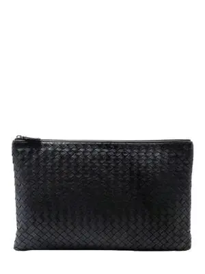 Bottega Veneta Nappa Intrecciato Clutch Bag - Black