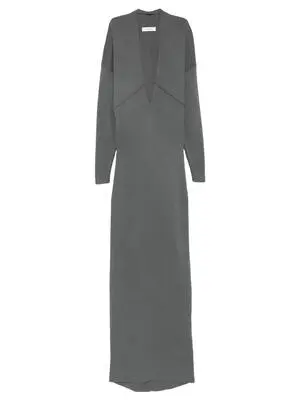 ENTIRE STUDIOS Rallel V-neck Maxi Dress - Grey