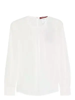 Max Mara Mstcolmo Long-sleeve Blouse - White