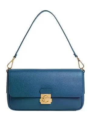 COCCINELLE C-me Lock Logo-plaque Shoulder Bag - Blue