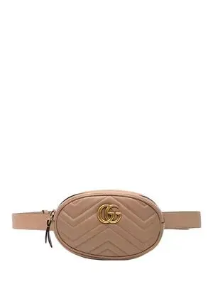Gucci GG Marmont Matelassé Leather Belt Bag Brown