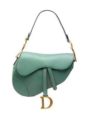 Dior 2021 Leather Saddle Bag - Green