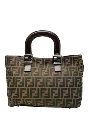 Fendi 20th Century Zucca Canvas Twins Tote Bag - Brown