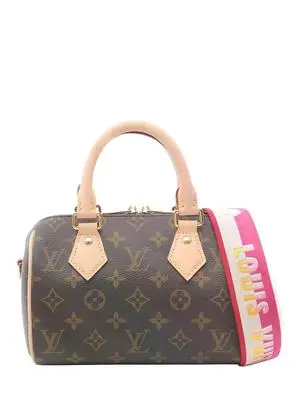 LOUIS VUITTON 2021-2025 Monogram Speedy Bandouliere 20 Satchel - Brown