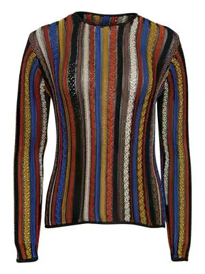 ULLA JOHNSON Ardith Zoisite Striped Top