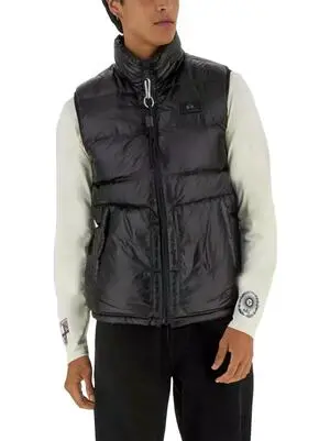 LA MARTINA Padded Zip-fastening Gilet - Black