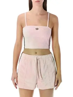 Adidas 3-stripes Cropped Top - Pink