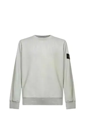 Stone Island Ribbed Badge Sweatshirt - Green