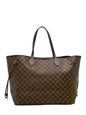 LOUIS VUITTON 2012 Damier Ebene Neverfull Gm Tote Bag - Brown
