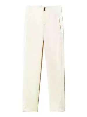 TWINSET Satin-paneled Trousers - White