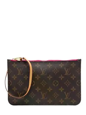 LOUIS VUITTON Monogram Neverfull Pouch - Brown