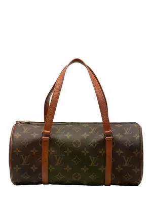 LOUIS VUITTON 1988 Monogram Papillon 30 Handbag - Brown