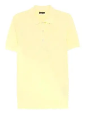 TOM FORD Buttoned Polo Shirt - Yellow