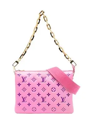 LOUIS VUITTON Bicolor Monogram Embossed Coussin Pm - Pink