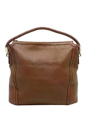 Gucci Large Calfskin Bella Shoulder Bag - Brown