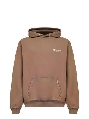 REPRESENT Cotton Hoodie - Brown