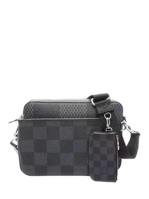 LOUIS VUITTON 2021-2025 Damier Graphite Trio Messenger Bag - Black