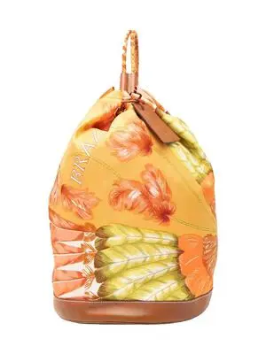 Hermès 2014 Silk Sac Soie Cool 22 Bucket Bag - Orange