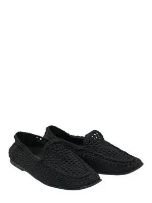 Dolce & Gabbana Woven Loafers - Black