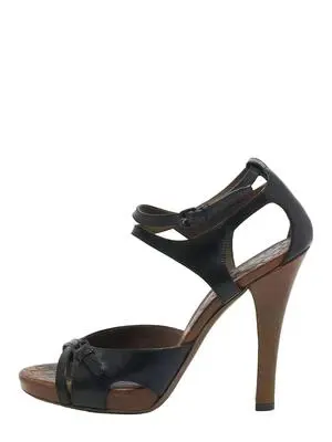 Bottega Veneta 120mm Leather Sandals - Black