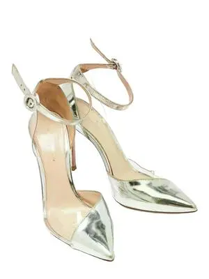 GIANVITO ROSSI 105mm Metallic-Effect Pumps