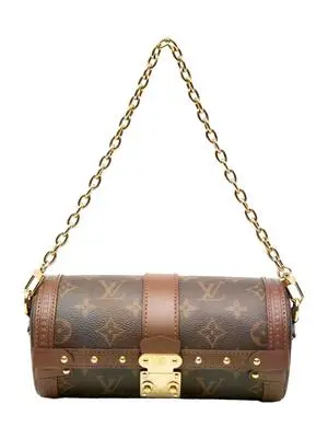 LOUIS VUITTON 2010-2025 Monogram Papillon Trunk Satchel - Brown