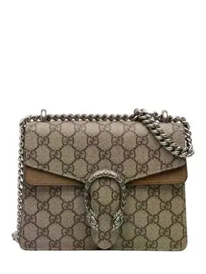 Gucci Gg Supreme Dionysus Crossbody Bag - Brown