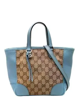 Gucci 2000-2015 Small Gg Canvas Bree Satchel - Blue