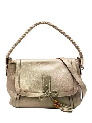 Gucci 2000-2015 Leather Bella Satchel - Gold