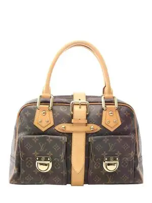 LOUIS VUITTON 2008 Monogram Manhattan Gm Handbag - Brown