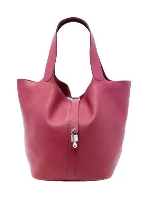 Hermès 2010 Clemence Picotin Lock 33 Handbag - Pink