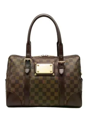 LOUIS VUITTON Damier Ebene Berkeley Handbag - Brown