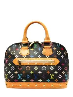 LOUIS VUITTON Monogram Multicolore Alma Pm Handbag - Black