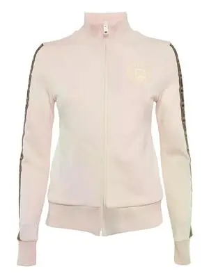 Fendi Zucca Logo-detail Zip-fastening Jacket - Pink