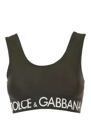 Dolce & Gabbana Logo-detail Top - Black