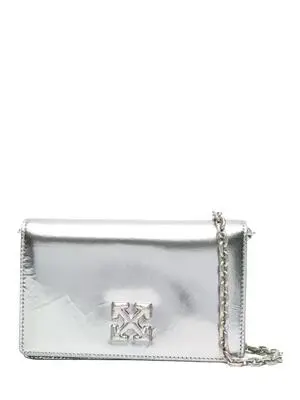 Off-White Arrow-motif Crossbody Bag - Silver