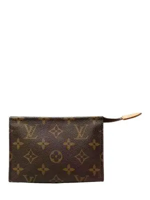 LOUIS VUITTON 1988 Monogram Toiletry 15 Pouch - Brown