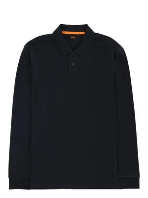 BOSS Long-sleeved Polo Shirt - Blue