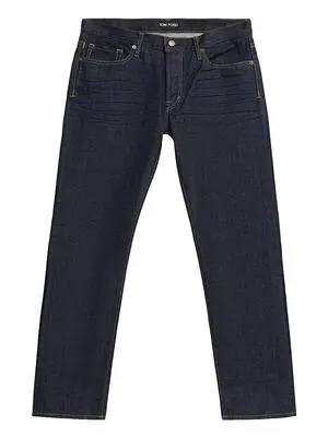 TOM FORD Dark Rinse Selvedge Straight-Fit Jeans