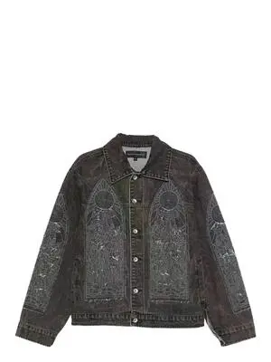 WHO DECIDES WAR BY EV BRAVADO Mechanic Denim Jacket - Brown