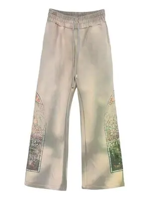 WHO DECIDES WAR BY EV BRAVADO Graphic-print Track Pants - Neutrals