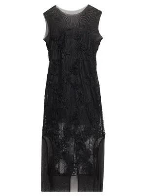 JBQ Cove Floral Lace Midi Dress - Black