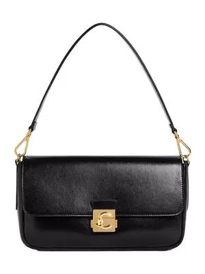 COCCINELLE C-me Lock Shoulder Bag - Black