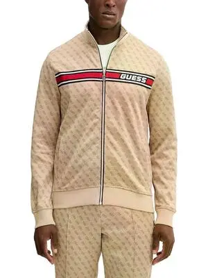 Guess Monogram Track Jacket - Neutrals