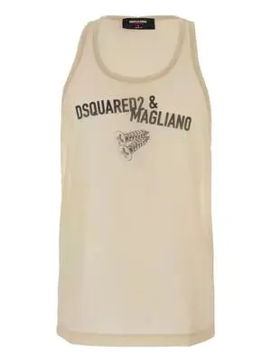 Dsquared2 X Magliano Sleeveless Top - Neutrals