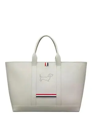 Thom Browne Hector-motif Tote Bag - White